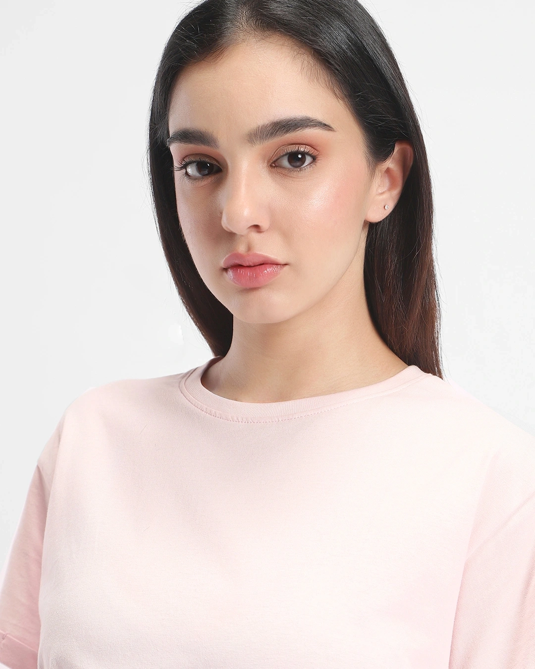 Women’s Pink Boyfriend T-shirt – Printed Tee